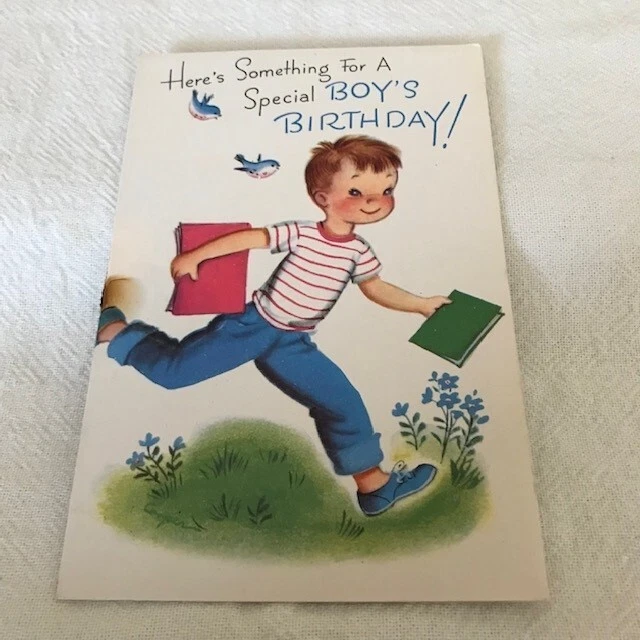VINTAGE SPECIAL BOY'S Birthday Card with comic strip inside £5.00 ...