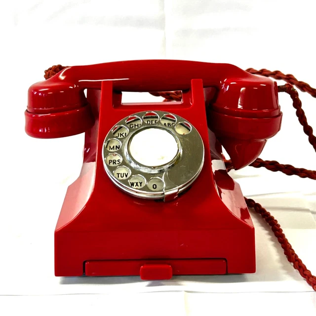 RARE VINTAGE RED GPO 332L Bakelite Telephone 1957 £550.00 - PicClick UK