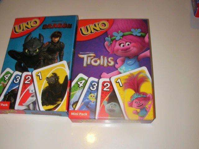 MCDONALDS UNO CARDS x 2 trolls and dragon new £1.99 - PicClick UK