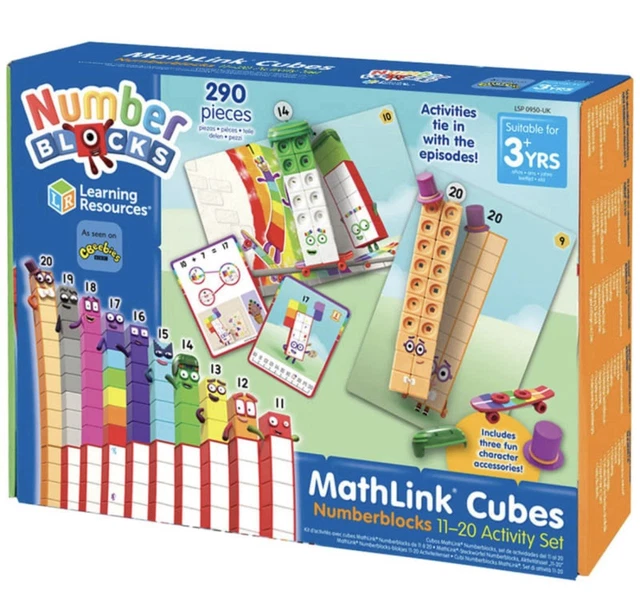CBEEBIES NUMBERBLOCKS MATHLINK Cubes 11-20 Activity Set - Learning ...