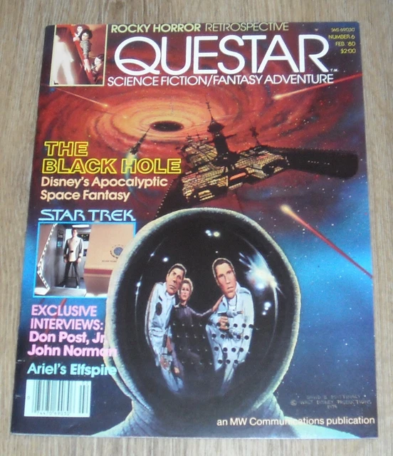 QUESTAR SCIENCE FICTION MAGAZIN # 6. Februar 1980 DISNEY BLACK HOLE ...