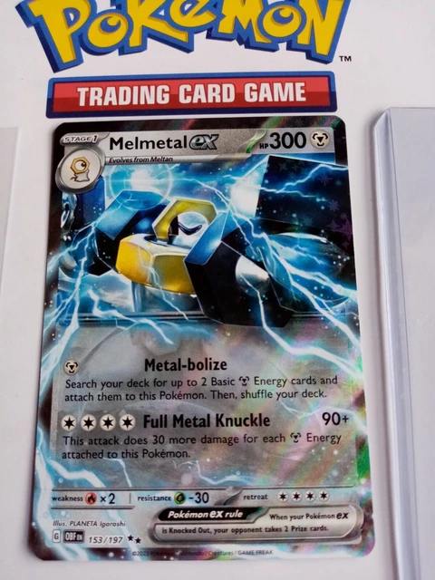 MELMETAL EX 153/197 - Ultra Rare - Obsidian Flames - Pokemon Card ...
