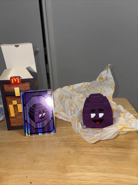 MCDONALD’S MINECRAFT MOVIE Adult Happy Meal Toy Grimace Egg & Unused ...
