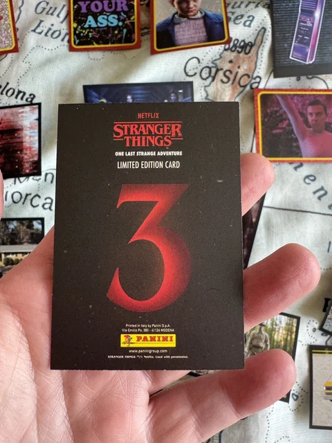 PANINI STRANGER THINGS One Last Adventure Limited Edition Card & 29 ...
