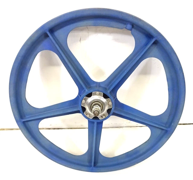 1979 SKYWAY TUFF Wheel II Old School BMX Bike Front Wheel Blue Steel ...