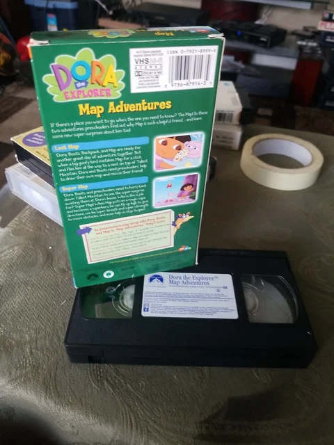 NICK JR DORA Explorer Map Adventures VHS Video Tape Nickelodeon $8.31 ...