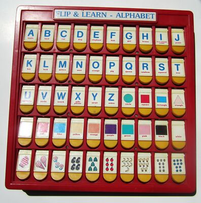 VINTAGE KIDDICRAFT FLIP & Learn Alphabet Learning Toy Nice For ...