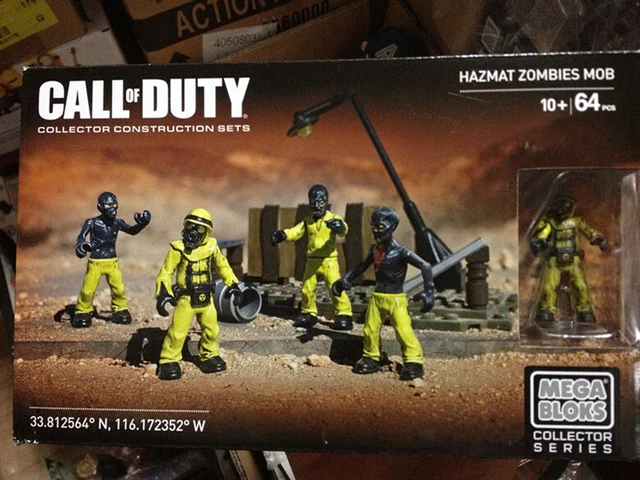 MEGA BLOKS COLLECTOR Series Call of Duty Hazmat Zombies Mob 64pcs ...