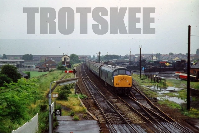 35MM SLIDE BR British Railways Diesel Loco Class 46 46010 Hinckley 1980 ...