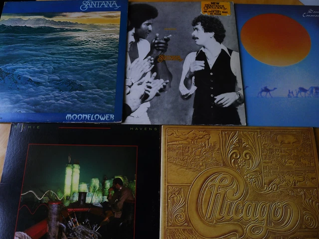 SANTANA - MOONFLOWER, Inner Secrets, Chicago VII, Richie Havens, 6 x ...