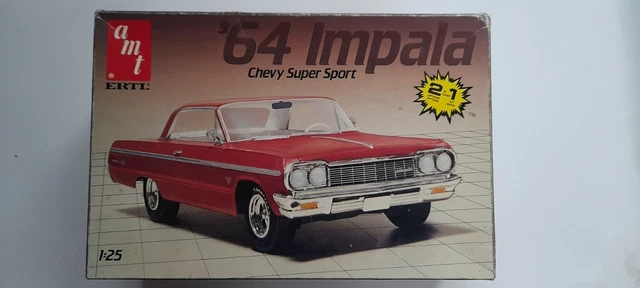64 IMPALA CHEVY Super Sport Kunststoff Modellbausatz EUR 30,00 ...
