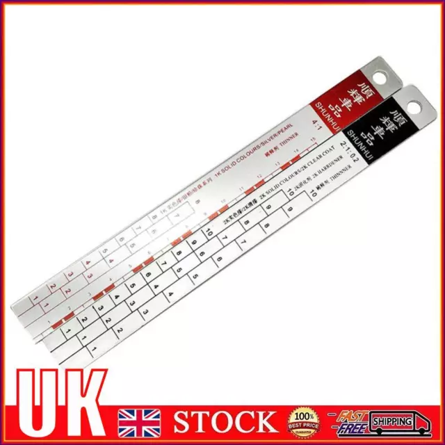 CAR PAINT MEASURING Ruler Metal Accurate Measurements for Outdoor ...