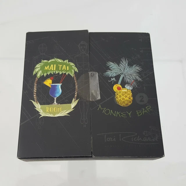 RARE TORI RICHARD Mai-Tai Collectable Coaster Set Tiki-Bar Chill Out ...