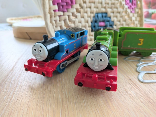 THOMAS & HENRY Battery Powered Trains NOT WORKING BUT COLLECTIBLES £4. ...
