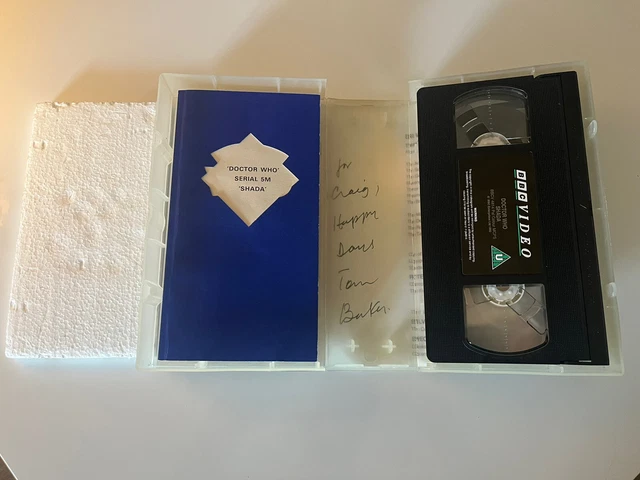 DOCTOR WHO SHADA VHS - Signed By Tom Baker £35.00 - PicClick UK