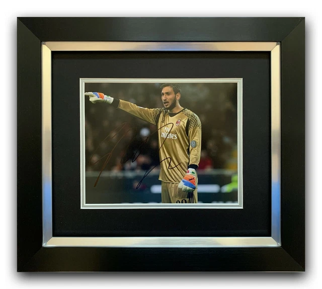 GIANLUIGI DONNARUMMA HAND Signed Photo Framed Display - Ac Milan ...