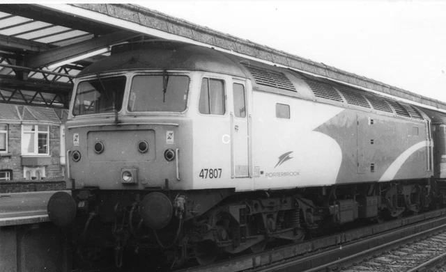BRITISH RAILWAY B.R Photograph Print - Class 47 47807 At Weymouth 20/09 ...