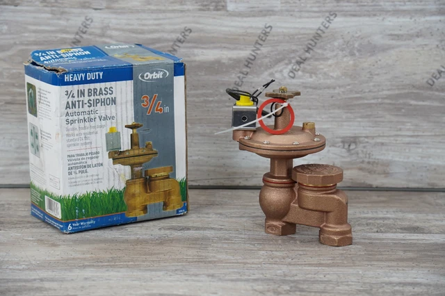 ORBIT 57065 3/4& in. AUTO BRASS ANTI-SIPHON VALVE £43.85 - PicClick UK
