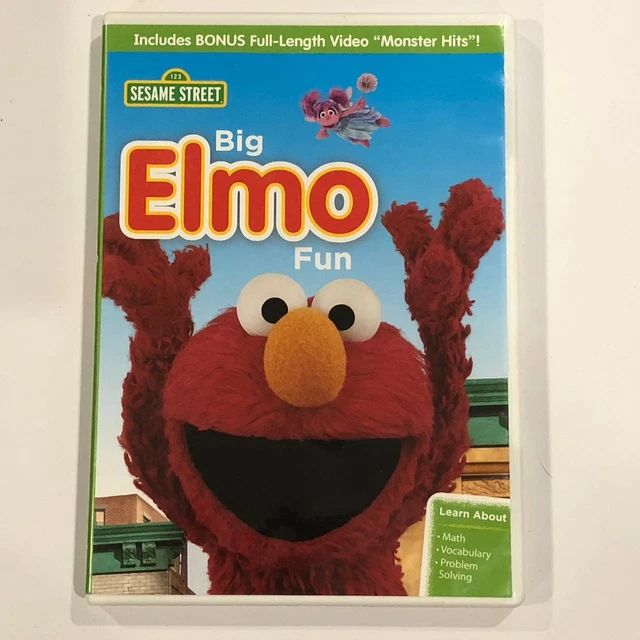 SESAME STREET BIG Elmo Fun DVD Kids Preschool Episodes Bonus Monster ...