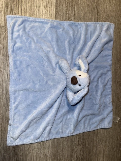 EARLY DAYS BLUE dog puppy Comforter Blankie large vintage Primark £21. ...