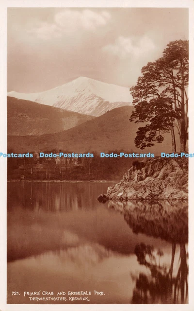 R226778 721 FRIARS Crag and Grisedale Pike Derwentwater Keswick Abraham ...