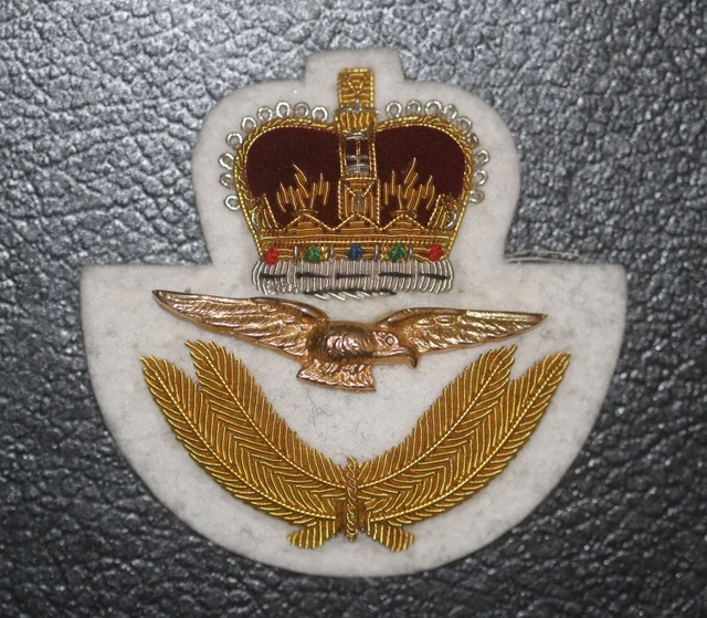 BRITISH ROYAL AIR Force Raf Nurse Officer Cap Badge Bullion Wire £22.00 ...