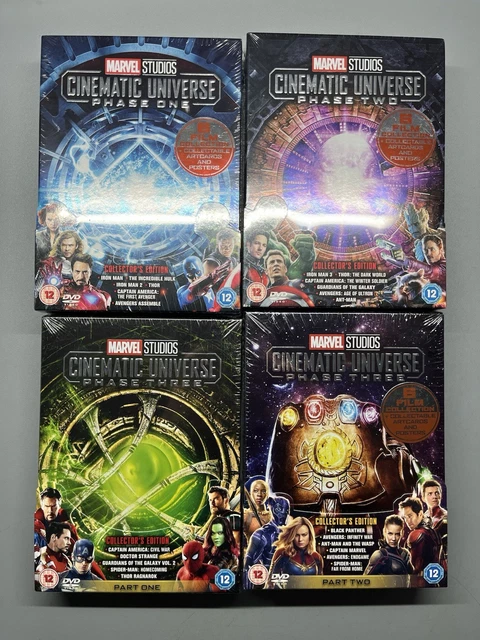 MARVEL STUDIOS CINEMATIC Universe DVD Collection Phase 1-3 - SEALED NEW ...