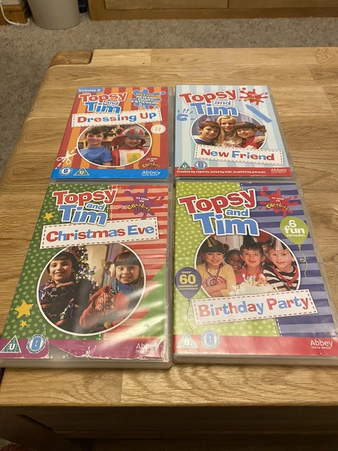 CBEEBIES TOPSY AND Tim Dvd Bundle X4 - Christmas Eve, New Friend ...