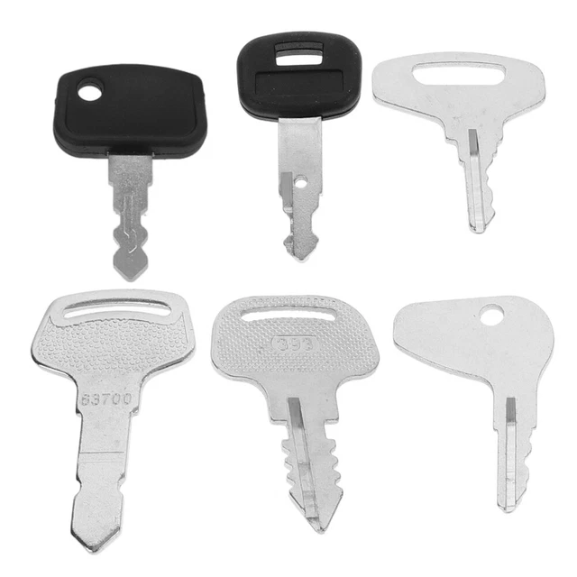 6 PCS MULTIPURPOSE Key Metal Plastic Ignition for Forklift Replacement ...