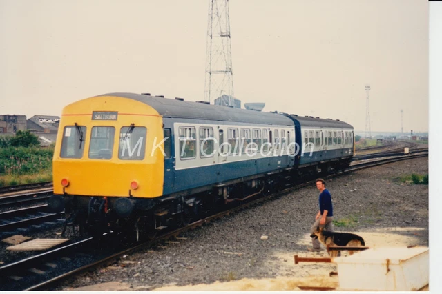 RAILWAY PHOTO DMU 54406 53247 @ Thornaby 17/7/87 18:55 Darlington ...