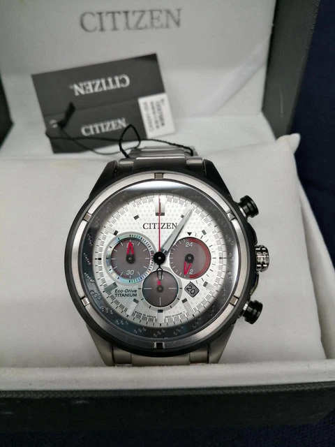 CITIZEN ECO-DRIVE CA4241-55A Montre chronographe en titane pour homme à ...