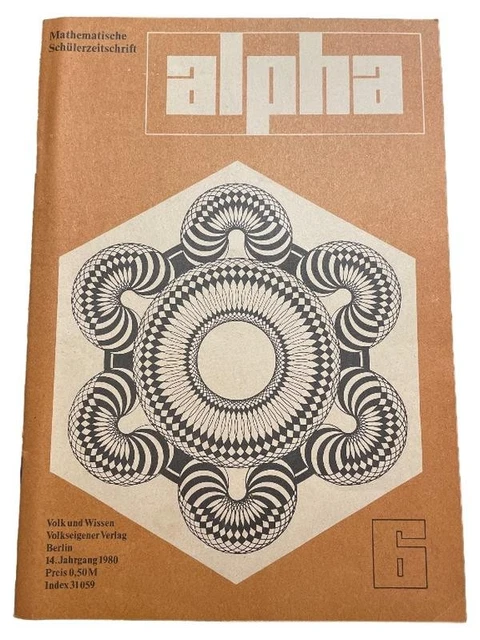 ALPHA - VOLK und Wissen Math Schülerzeitschrift 1980 Wissenschaft ...