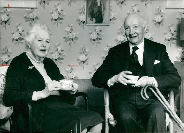 LORD DENNING WITH his wife Lady Joan Denning. - Vintage Photograph ...