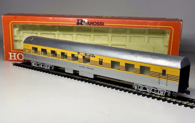 RIVAROSSI HO 6572 USA Rio Grande Heavyweight Pullman Dining Car Coach ...