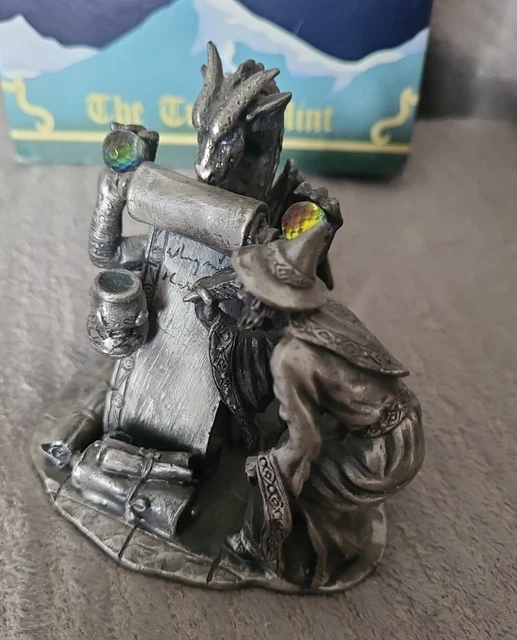 TUDOR MYTH AND Magic Wizard Dragon Thinking Up Spells 3907 Made In ...