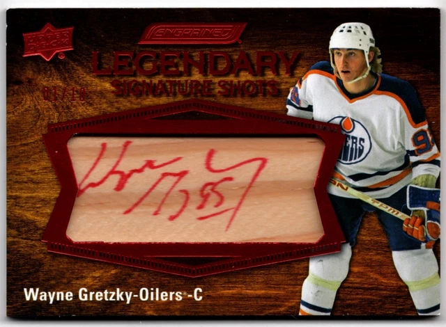 23-24 ENGRAINED LEGENDARY Signature Shots Red Ink WAYNE GRETZKY LSS-WG ...