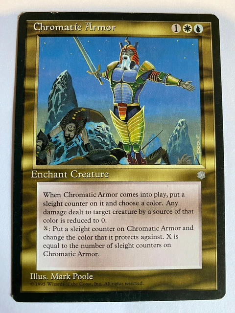 CARTE MAGIC Ice Age Rare. Chromatic Armor EUR 0,80 - PicClick FR