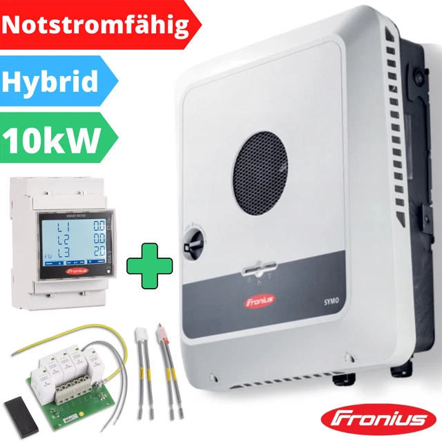 FRONIUS SYMO GEN24 10.0 Plus Wechselrichter Notstrom Hybrid Ü-Schutz Smart Meter EUR 2.669,00 ...