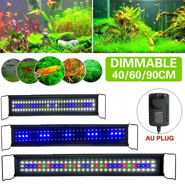 30-110CM AQUARIUM LIGHT Lighting Full Spectrum Aqua Plant Fish Tank Bar ...