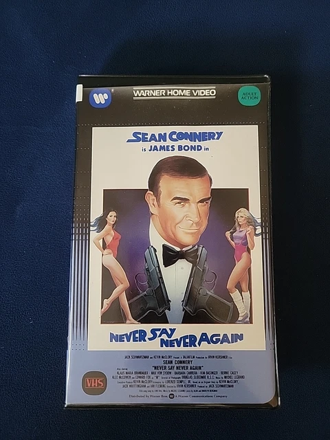 NEVER SAY NEVER Again VHS Warner Clamshell Vintage James Bond 007 1983 ...
