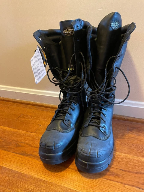 OLIVER MINER BOOTS (Australian), Sz 14, H 16" , black, super-sturdy ...
