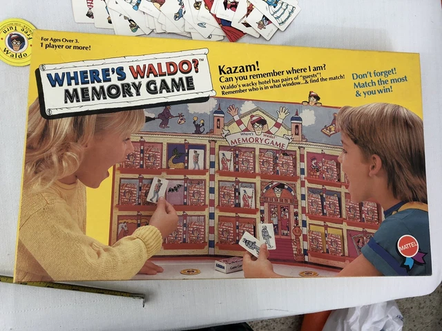 VINTAGE “WHERE’S WALDO?” Memory Game - Used- Good Condition-1991 ...