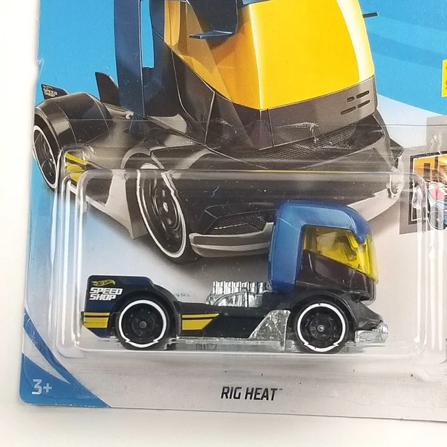 HOT WHEELS CARS RIG HEAT Diecast Truck HW Metro Track Stars, Mattel $5. ...