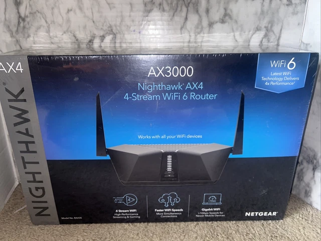 NETGEAR NIGHTHAWK AX3000 4-Stream Dual-Band Wi-Fi 6 Router - RAX35 ...