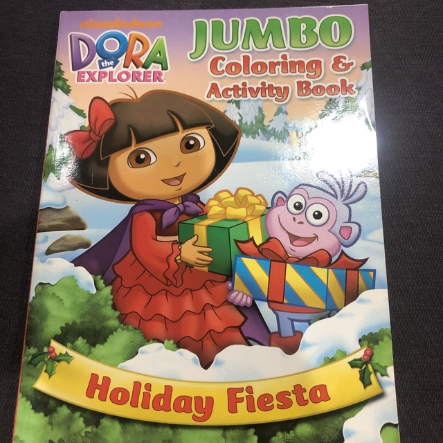 DORA THE EXPLORER Jumbo Coloring and Activity Book - Christmas Holiday ...