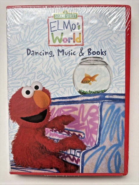 ELMO'S WORLD: DANCING, Music, & Books Sesame Street DVD 2001 *New ...