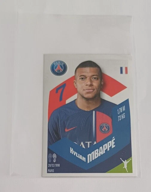 IMAGE STICKER VIGNETTE Cromo n°351 Kylian Mbappé Paris PSG PANINI FOOT ...
