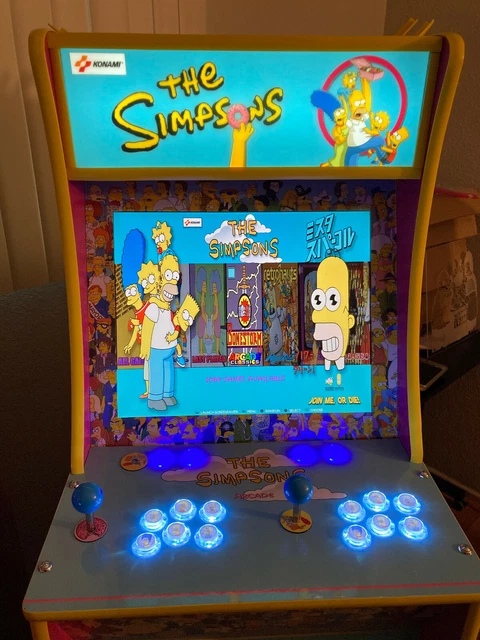 ARCADE BUTTON INSERTS Stickers The Simpsons arcade1up mod A "Right" 1up ...