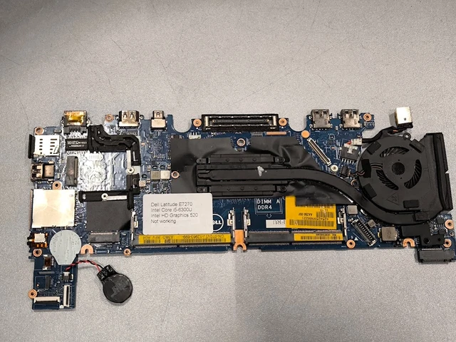 DELL LATITUDE E7270 Motherboard i5-6300U - As Is, For Parts £6.20 ...