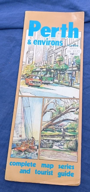 OLD! VINTAGE! 1980S PERTH & ENVIRONS SUBURBS WESTERN AUSTRALIA WA LARGE ...